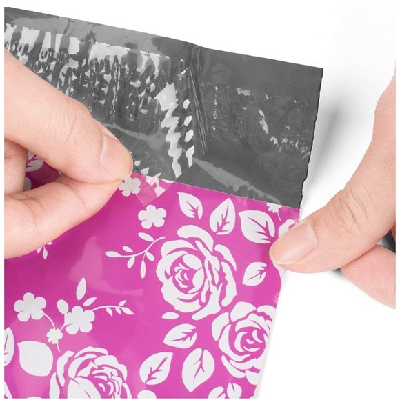 Other | 2 Pink Floral Poly Mailers In 10 X 13 | Poshmark